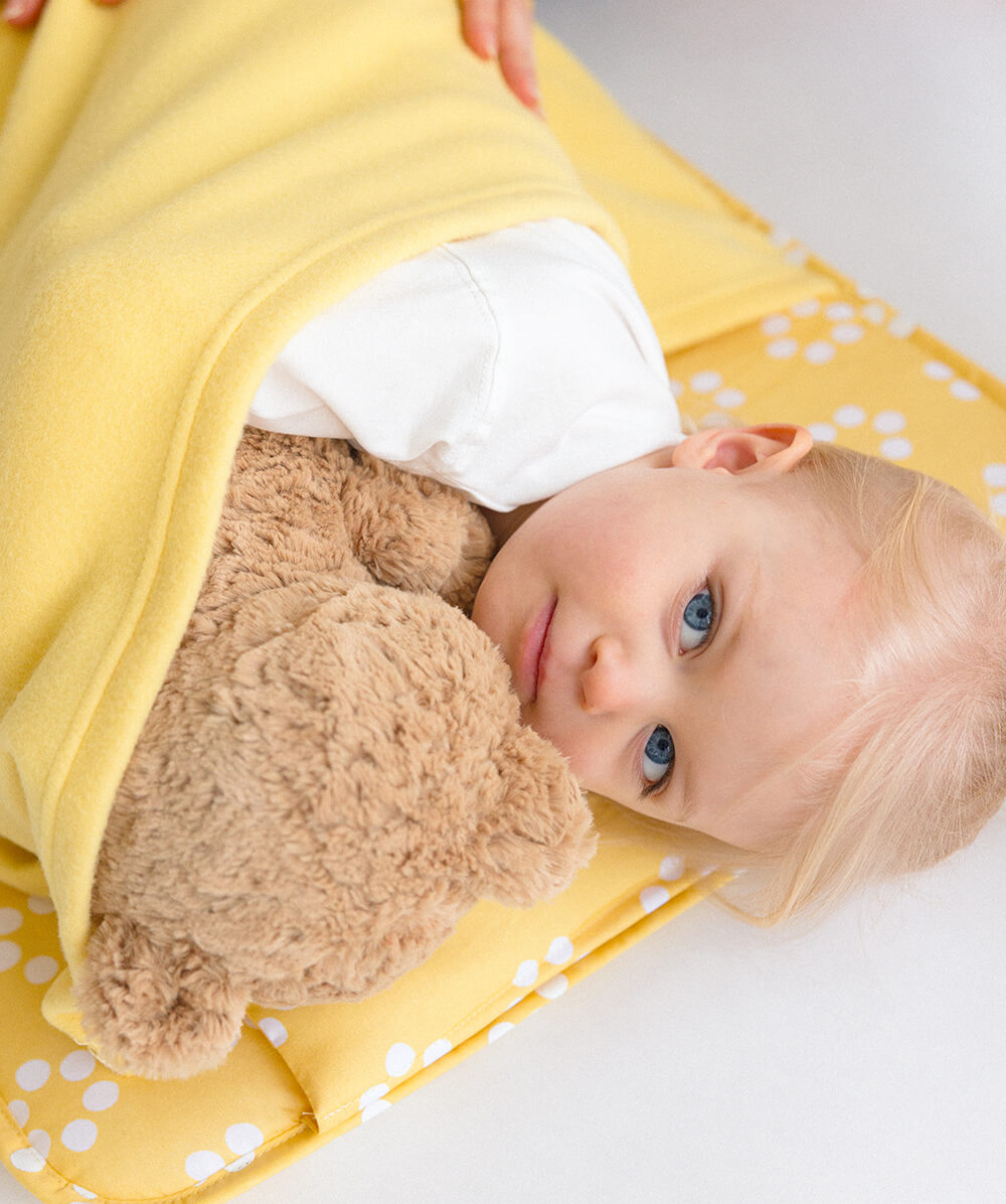 Toddler Nap Mat For Kids Preschool Daycare With Blanket and Pillow