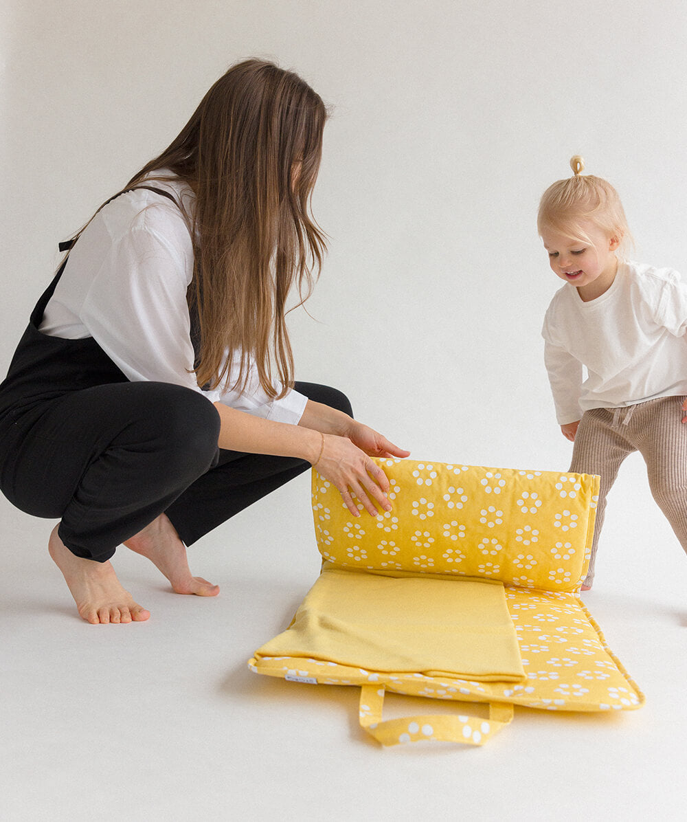 Toddler Nap Mat For Kids Preschool Daycare With Blanket and Pillow
