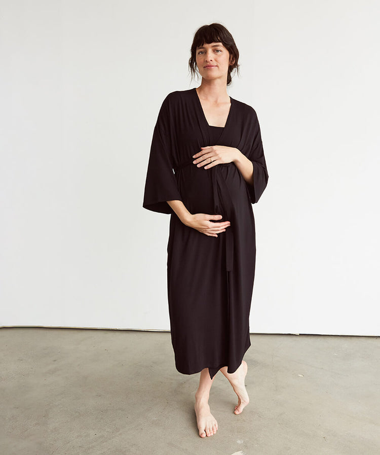 Labor & Delivery Robe For Maternity Hospital & New Moms Postpartum